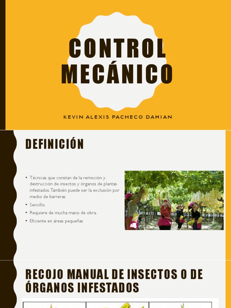 Control Mecánico y Físico de Plagas | PDF | Ciencia y matemáticas