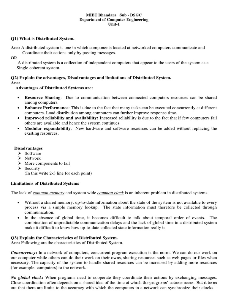 Distributed Systems Fundamentals | PDF | Client–Server Model | Server (Computing)