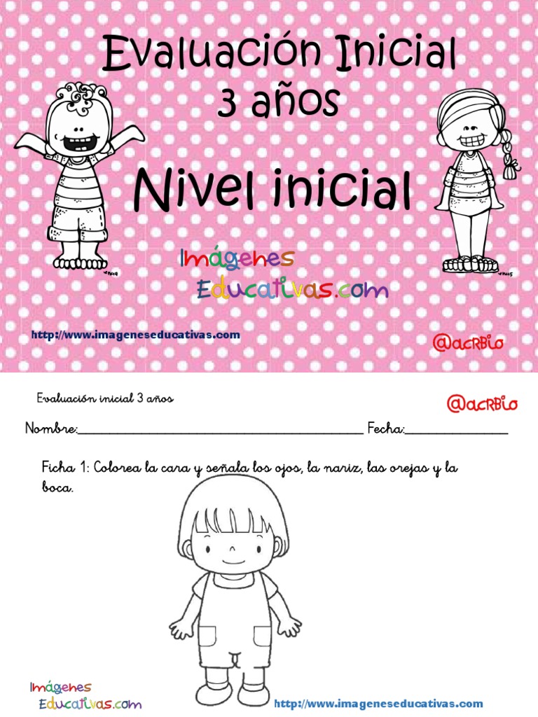 Evaluación Inicial para Niños de 3 Años | PDF