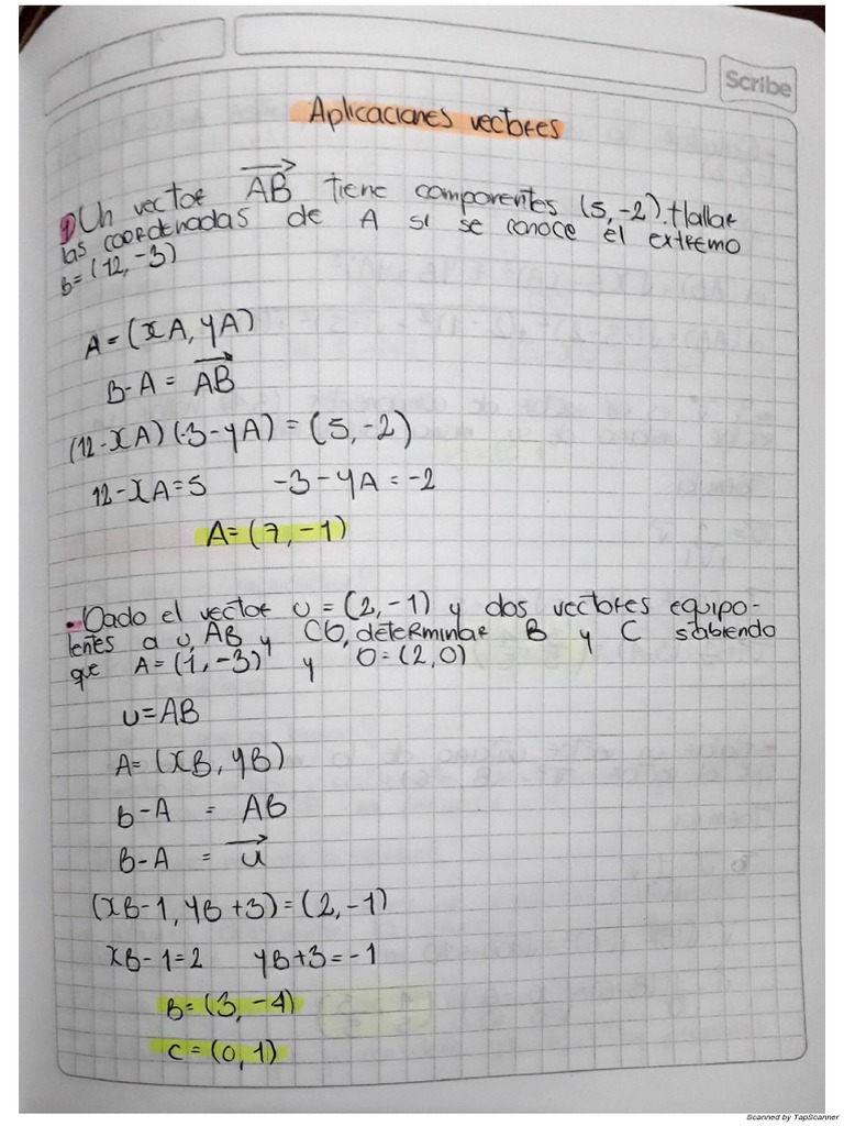 Vectores Matematicas | PDF
