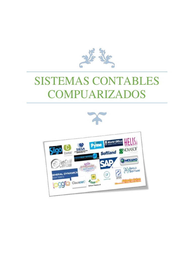 Sistemas Contables Computarizados | PDF | Contabilidad | Software