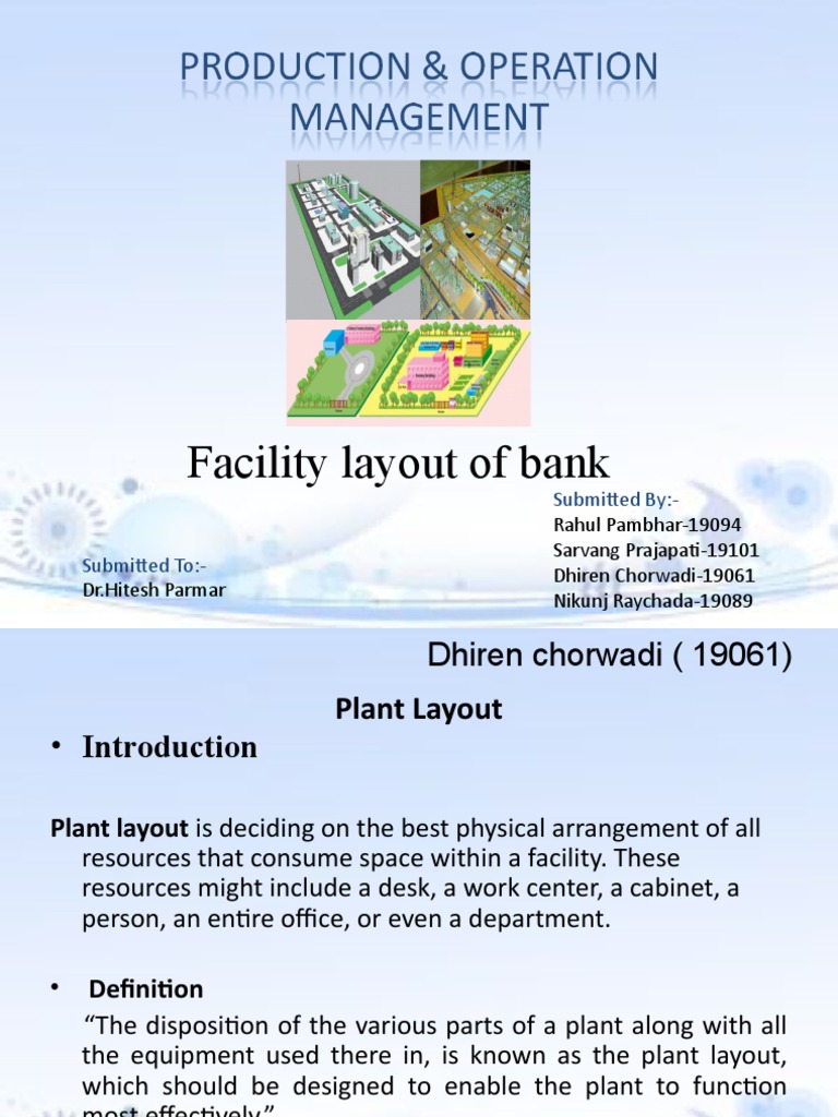 Facility Layout of Bank Final..... Present2 | PDF | Labour Economics ...