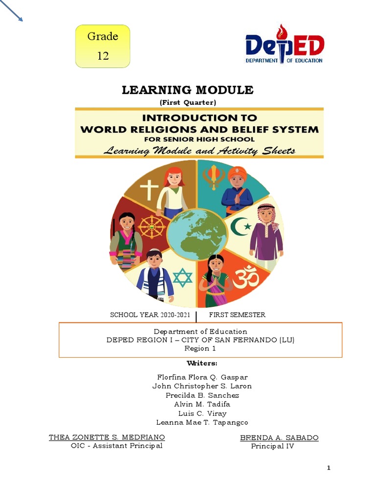 Learning Module | PDF | Agnosticism | Monotheism