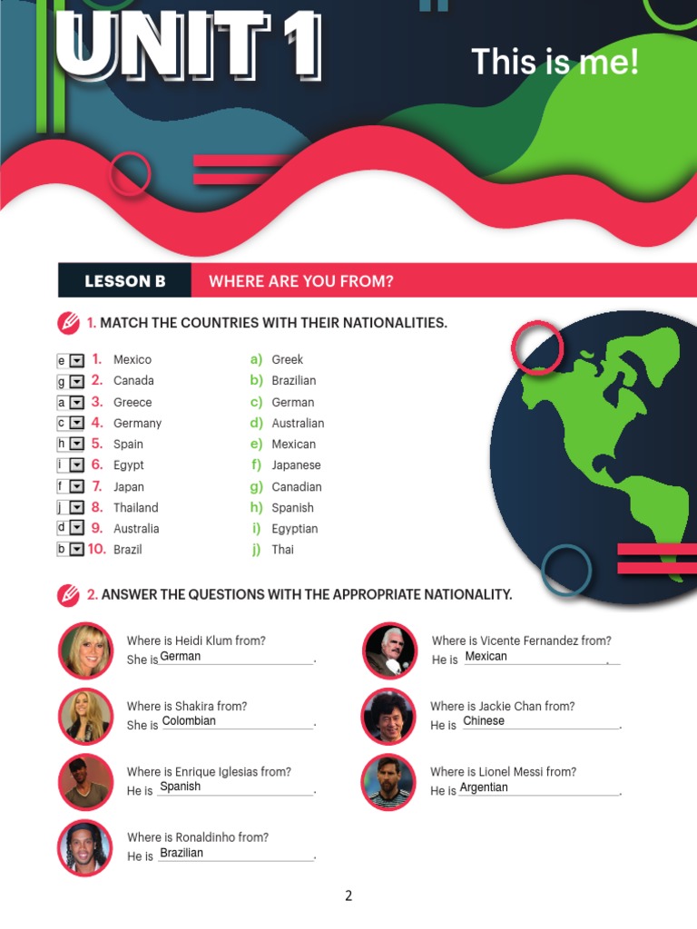 WB Unit 1 Lesson B PDF | PDF
