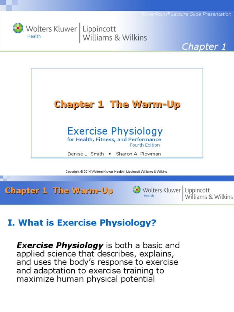 Exercise Physiology: Chapter 1 The Warm-Up | PDF | Physical Fitness ...