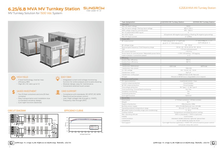 6.25 MVA MV Turnkey Station - Datasheet - 0 PDF | PDF | Power Inverter ...