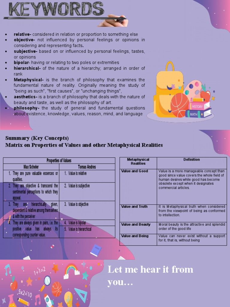 Lesson 2 Metaphysical Realities | PDF | Philosophy