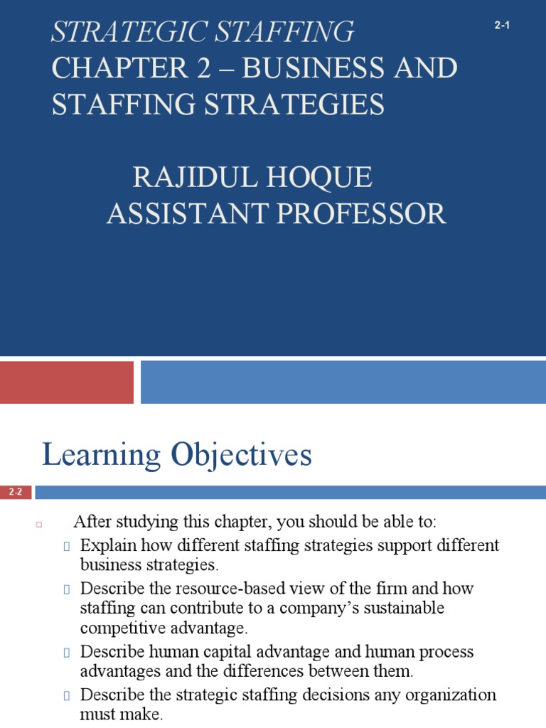 Strategic Staffing PDF | PDF | Human Resources | Competitive Advantage