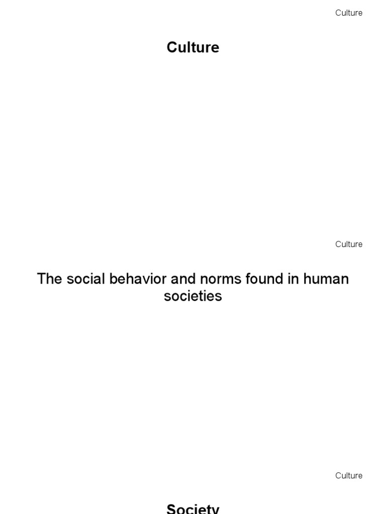 Culture Flashcards | PDF | Socialization | Society