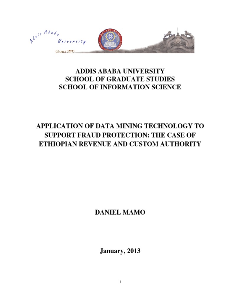 Daniel Mamo | PDF | Data Mining | Machine Learning