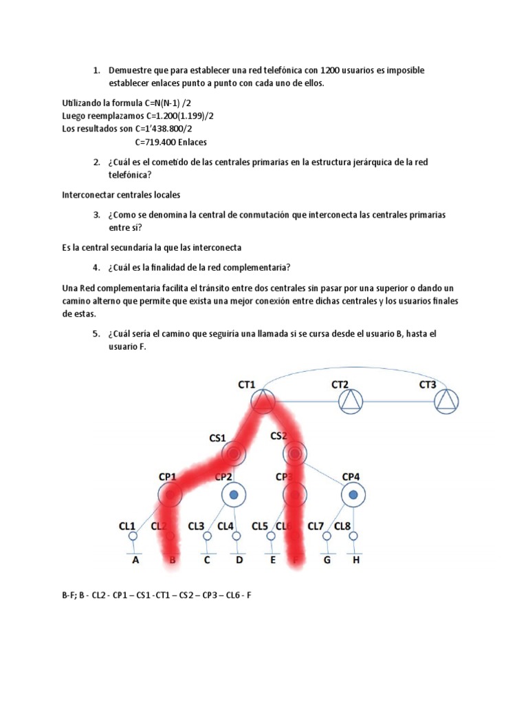 Taller Trafico Telefonico | PDF | Hora | Telecomunicaciones
