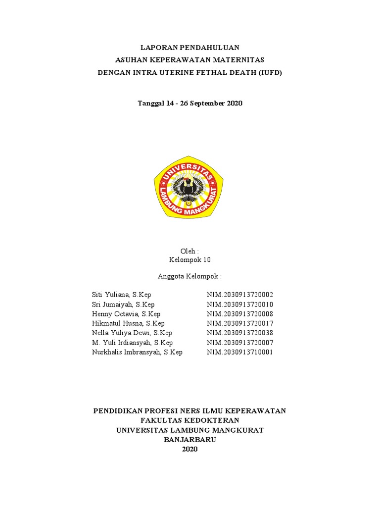 LP IUFD Kelompok 10 | PDF | Kesehatan Holistik | Sains & Matematika