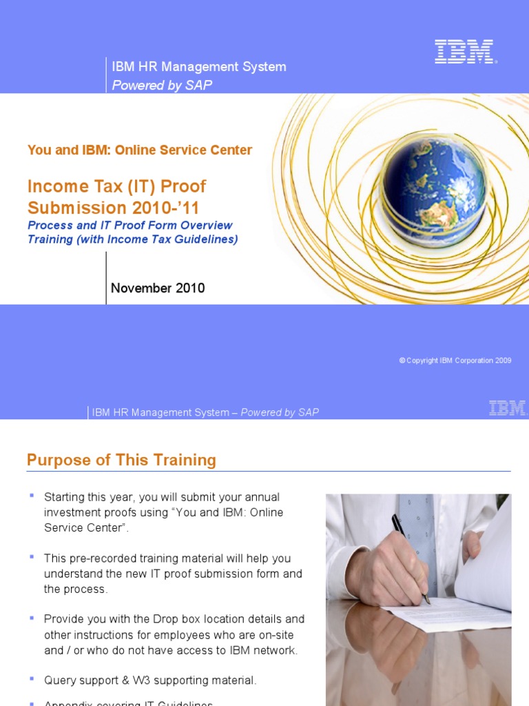 India Income Tax Proof Submission 2010 | PDF | Insurance | Receipt