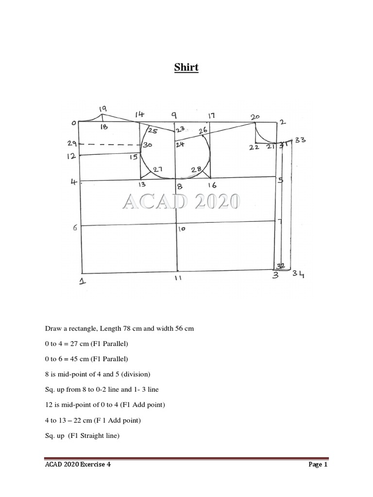 Shirt: ACAD 2020 Exercise 4 | PDF | Teaching Methods & Materials