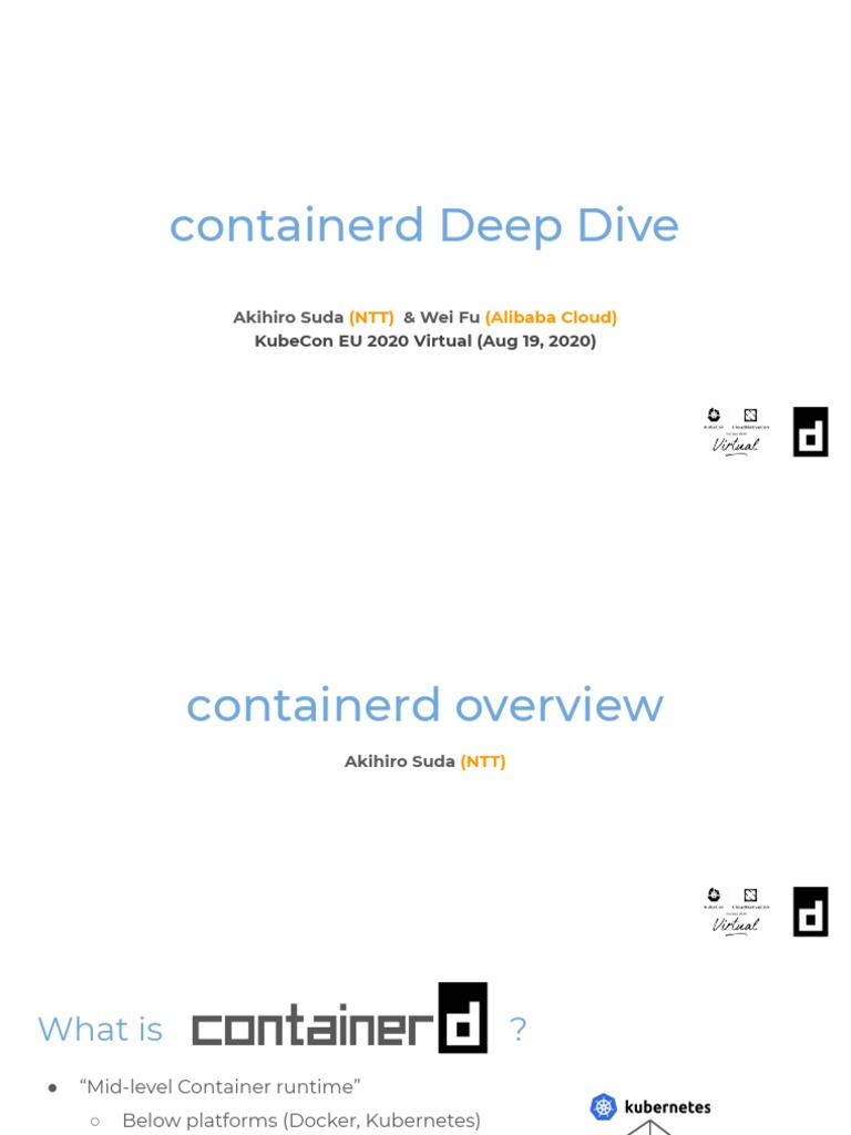 Containerd Deep-Dive | PDF | Operating System Technology | Computer Architecture