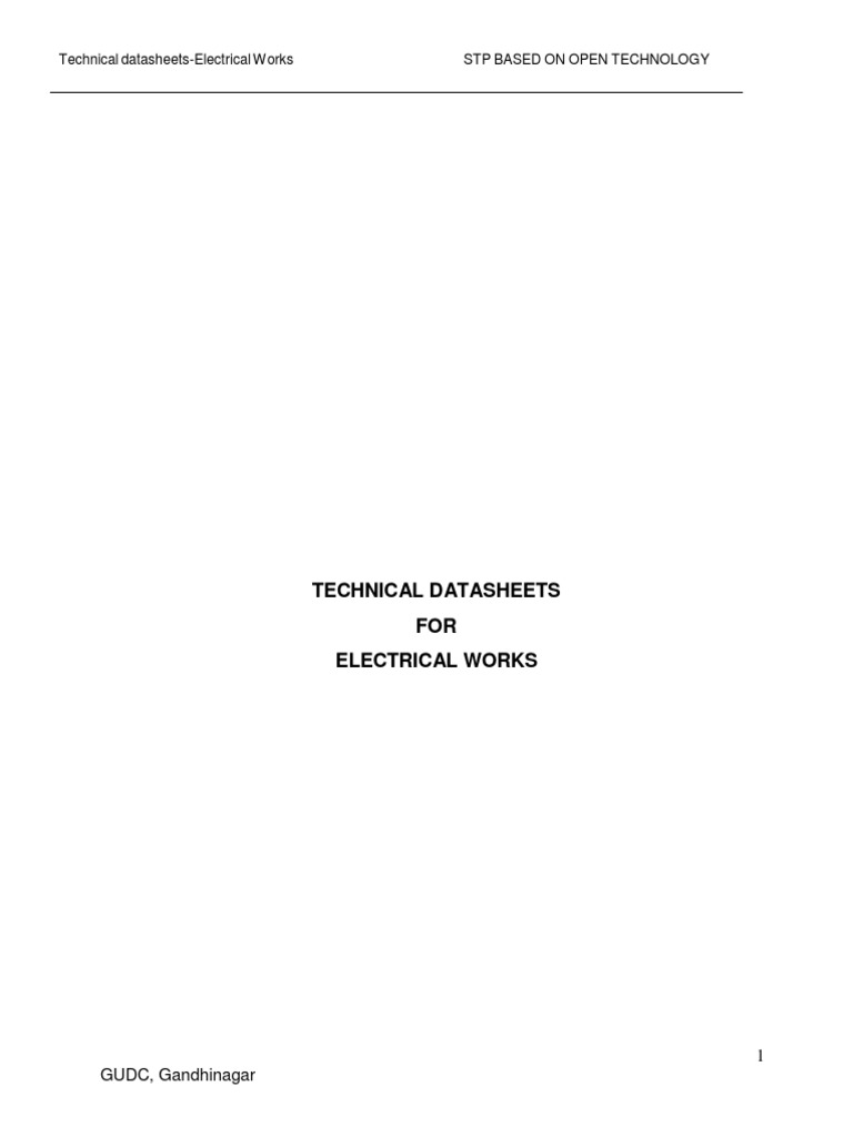 Electrical Works Technical Datasheets | PDF | Transformer | Insulator ...