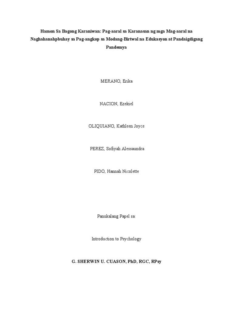 Research Proposal ITP | PDF