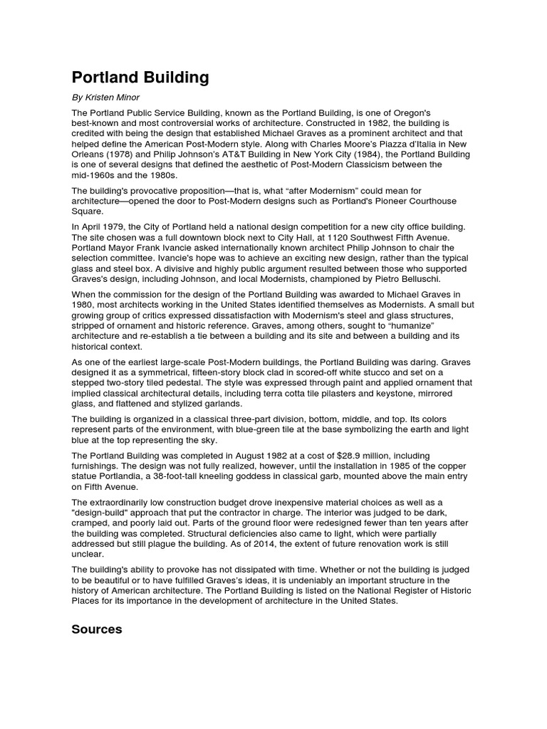 The Controversial Legacy of Michael Graves' Post-Modern Portland ...