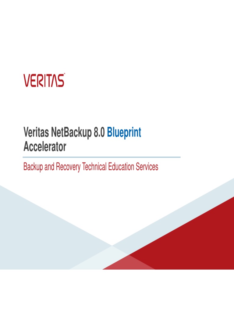 Veritas Netbackup 8.0 Blueprint Accelerator | PDF | Backup | File System