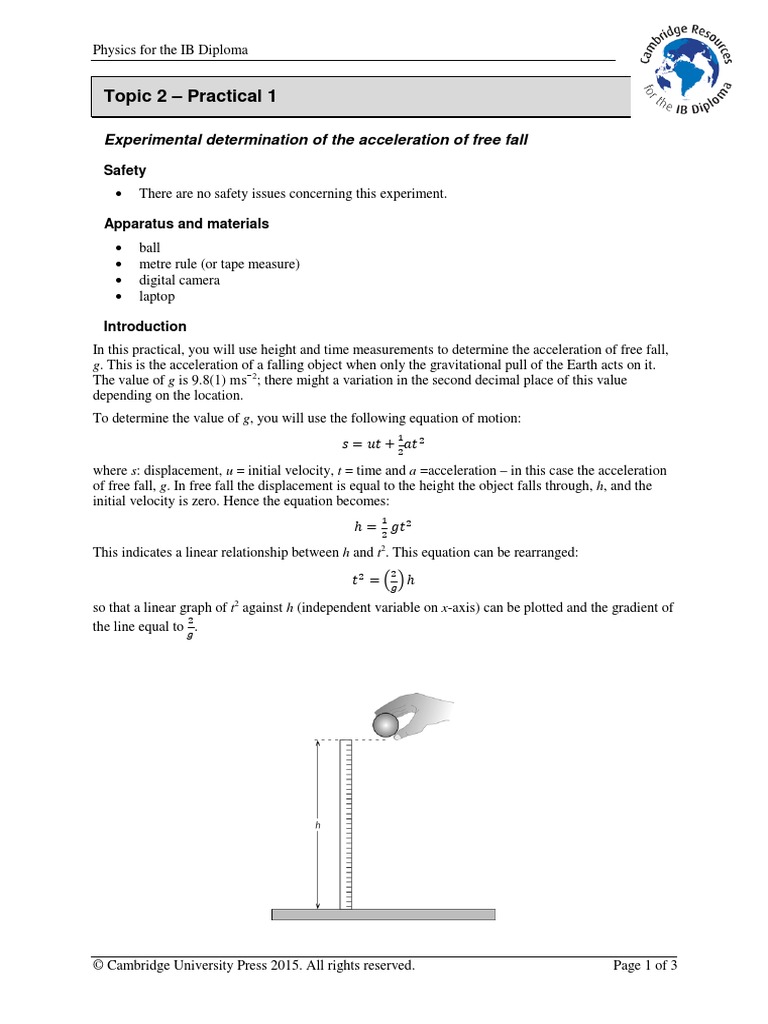 Practical 1 | PDF | Uncertainty | Acceleration