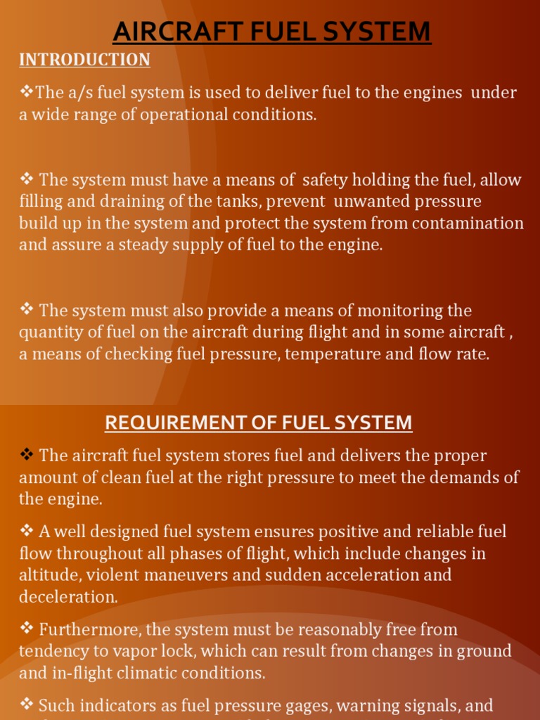 Aircraft Fuel System | PDF | Pump | Valve