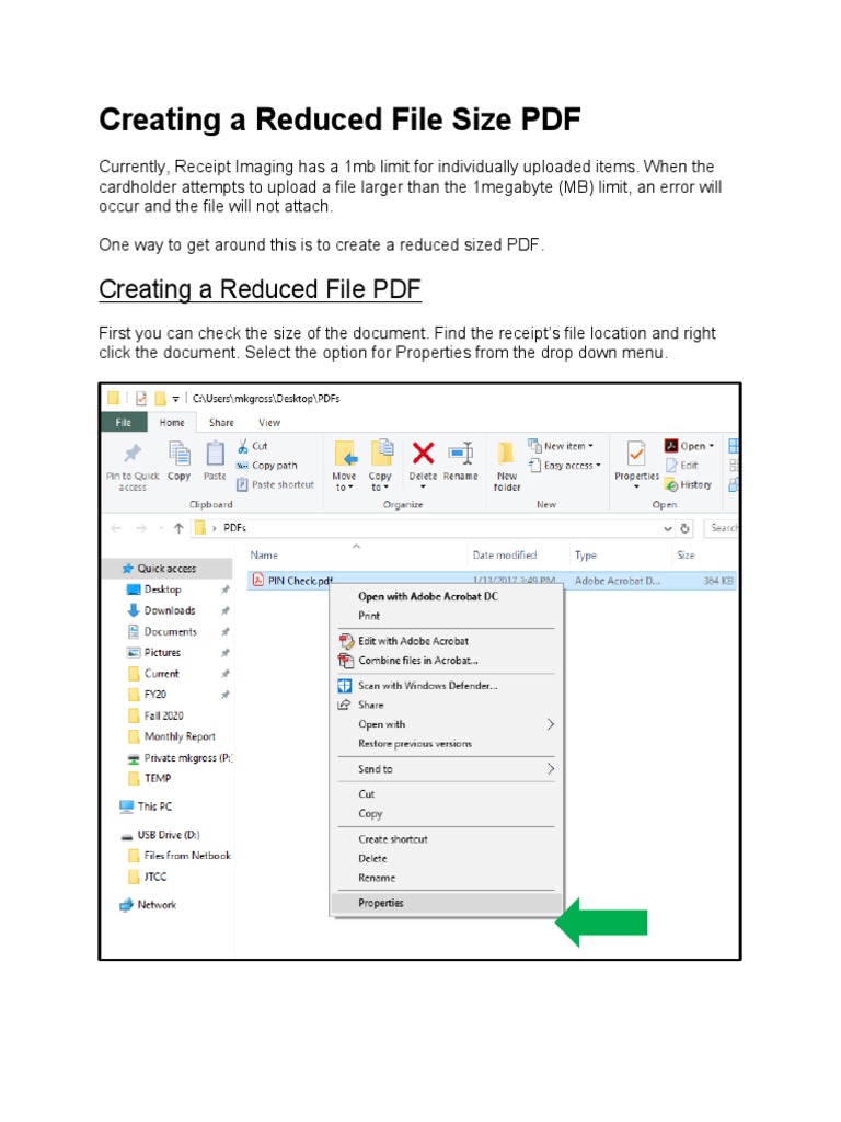 Creating A Reduced File PDF | PDF | Computer Related Introductions | Digital Technology