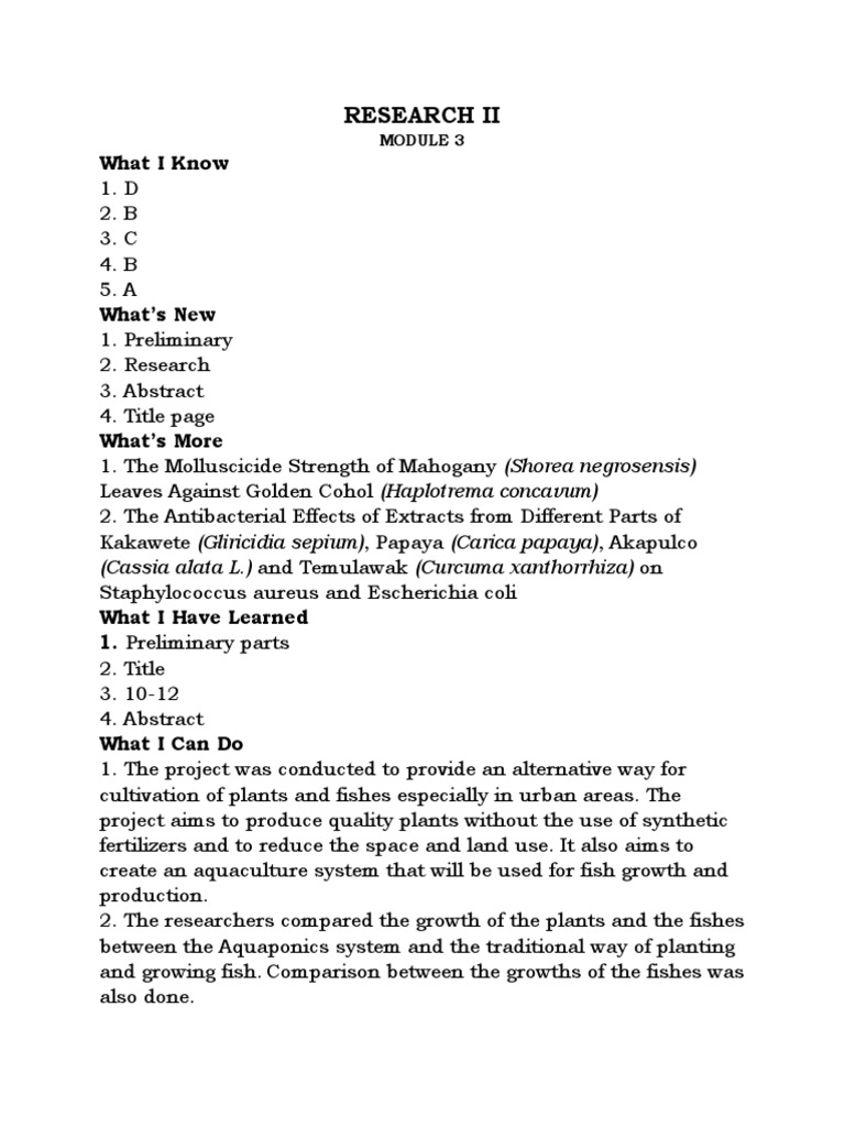 Module 3 - Part 1 | PDF