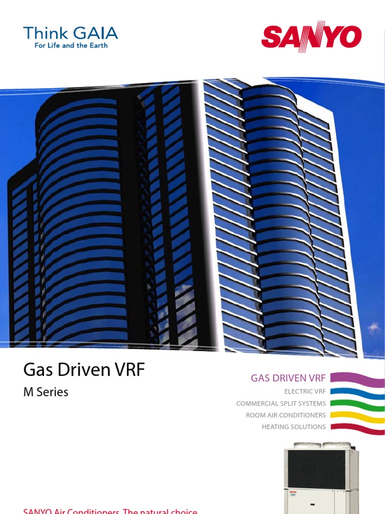 SANYO Gas Heat Pump VRF Solutions | PDF | Heat Pump | Hvac