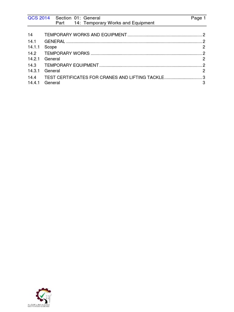 Temporary Works and Equipment Guidelines | PDF | Safety | Crane (Machine)