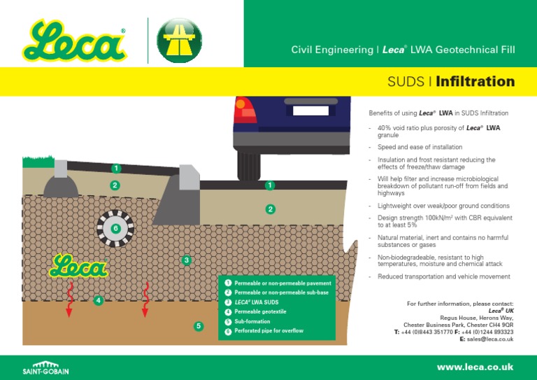 SUDS Infiltration Tech Sheet | PDF | Economic Sectors | Applied And ...