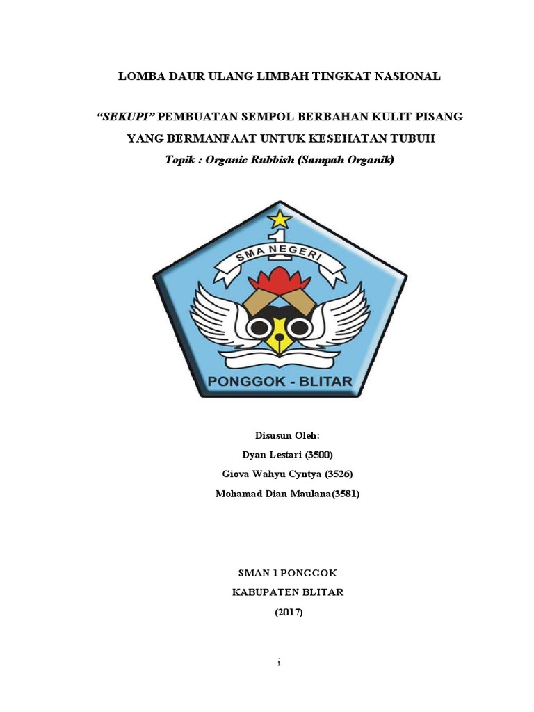 Sempol Kulit Pisang: Makanan Sehat dan Ramah Lingkungan | PDF | Karier ...