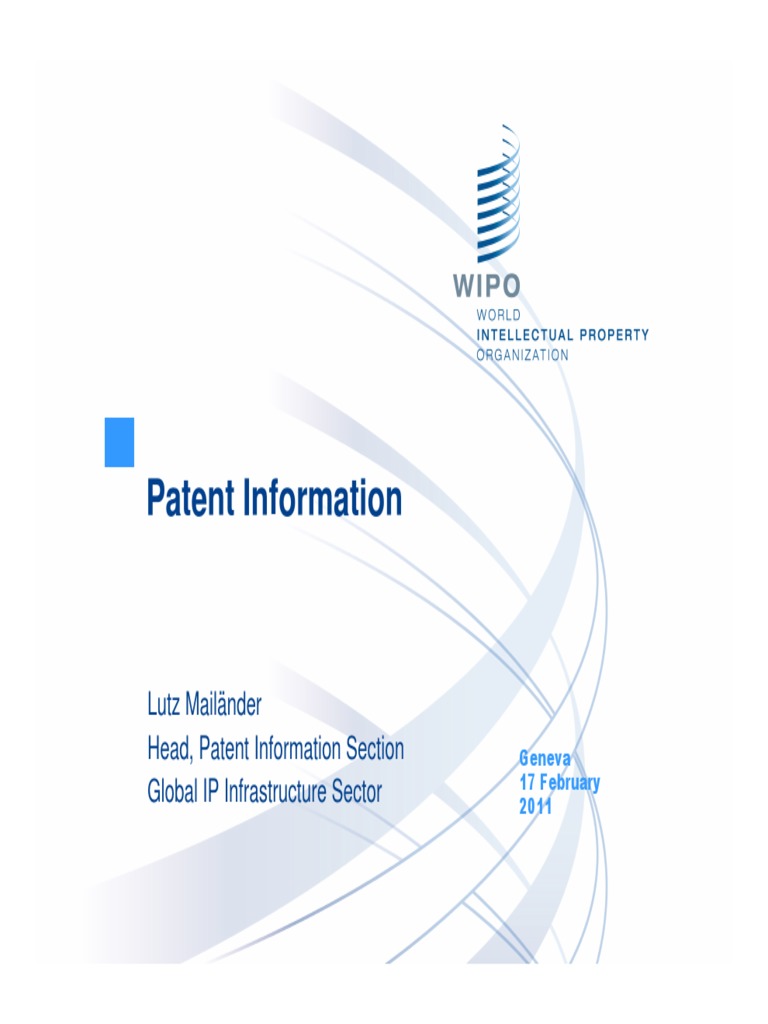 Patent Information: An Overview of Sources, Components, and Roles | PDF ...