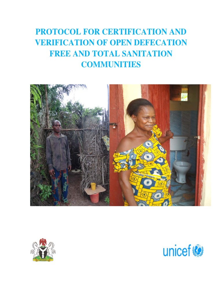 Protocol For Certification and Verification of Open Defecation Free and ...