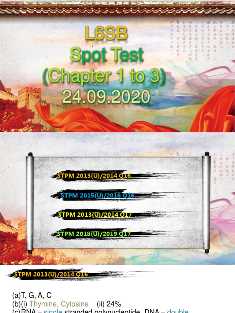 Spot Test 17092020 L6SB | PDF