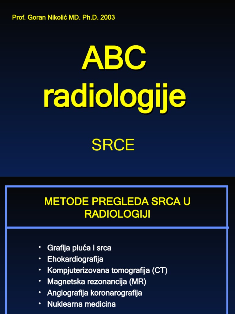 010 Radiologija Srca Web | PDF