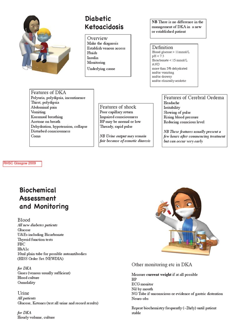 DKA Protocol With Calculation Sheet | PDF | Saline (Medicine) | Medical ...