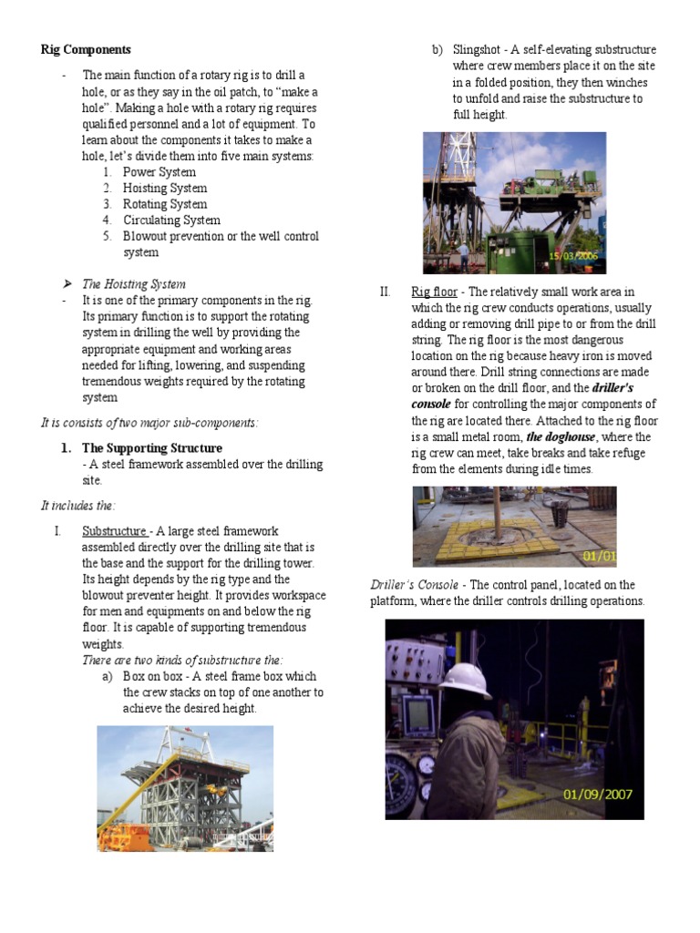 Rig Components: The Hoisting System | PDF | Drilling Rig | Drill