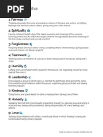 Overview of 24 Character Strengths | PDF | Courage | Psychology