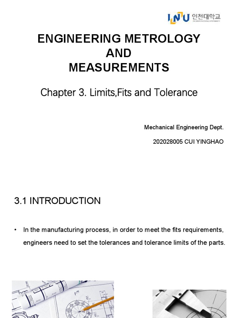 Engineering Metrology AND Measurements: Chapter 3. Limits, Fits and Tolerance | Download Free ...