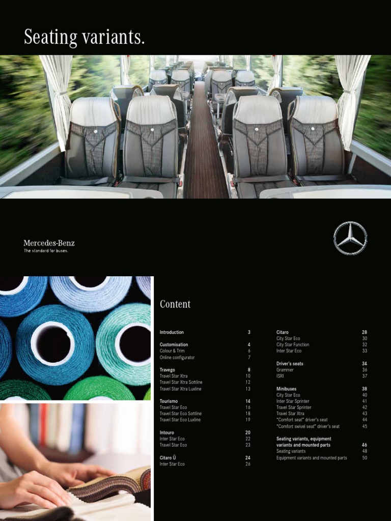 MB Seats EN 2016 | PDF | Upholstery | Mercedes Benz Sprinter