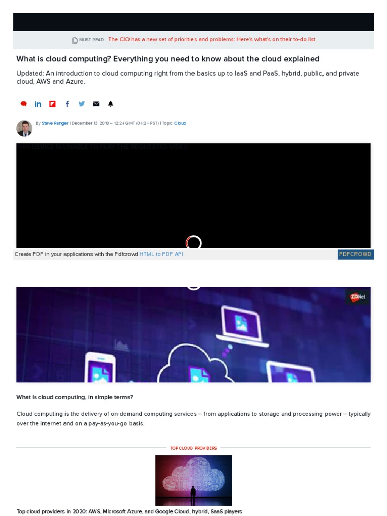Cloud Computing | PDF | Platform As A Service | Cloud Computing