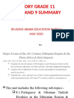 History Short Note For Grade 10 | PDF | Ethiopia