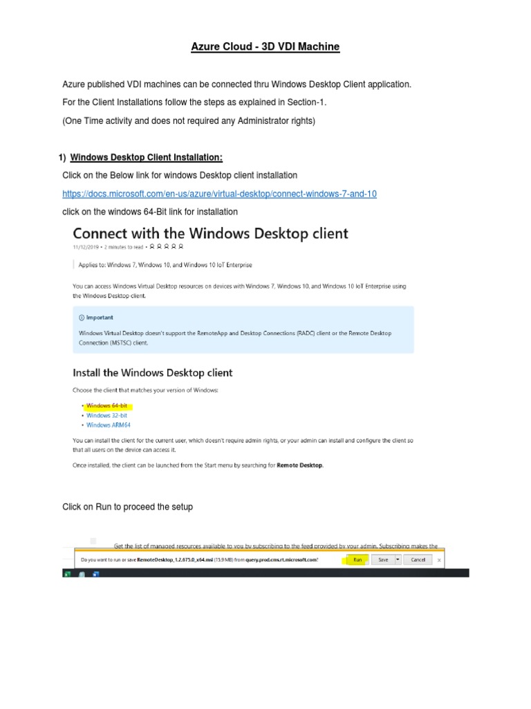 Windows Desktop Client Installation Guide | PDF