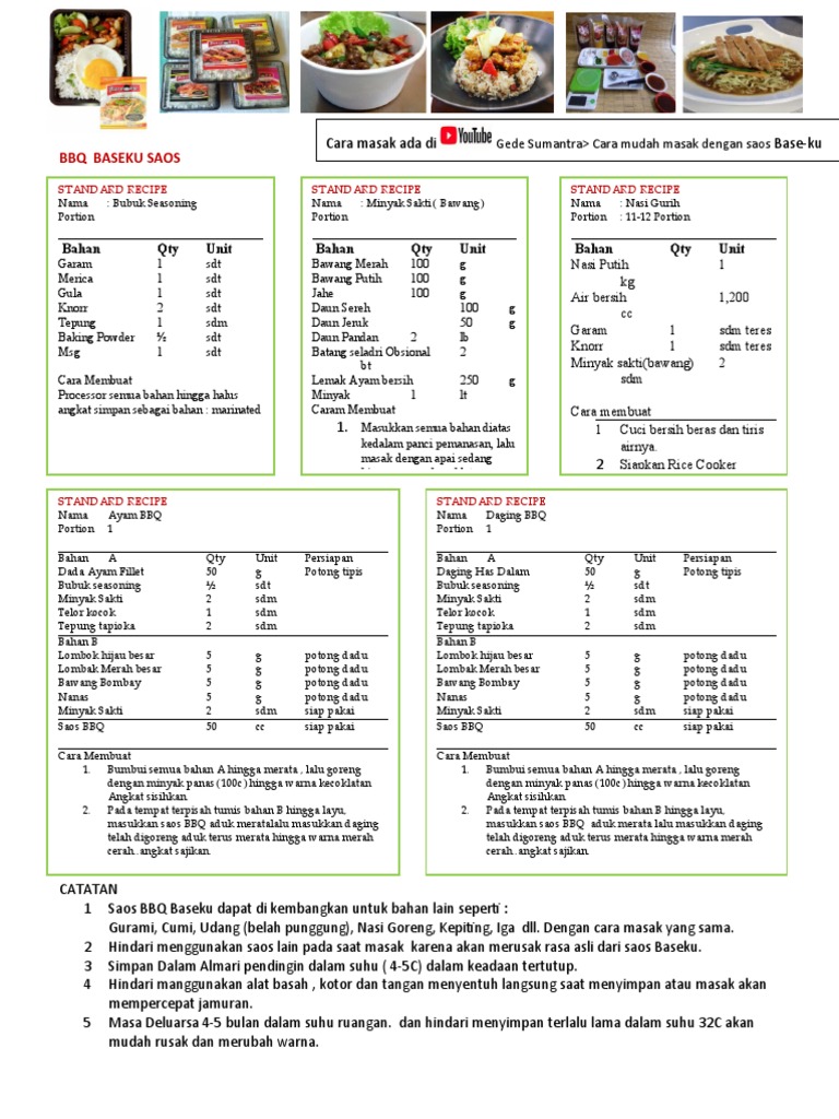 Resep BBQ | PDF