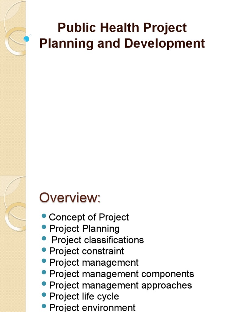 Public Health Project Planning and Development | PDF | Project ...
