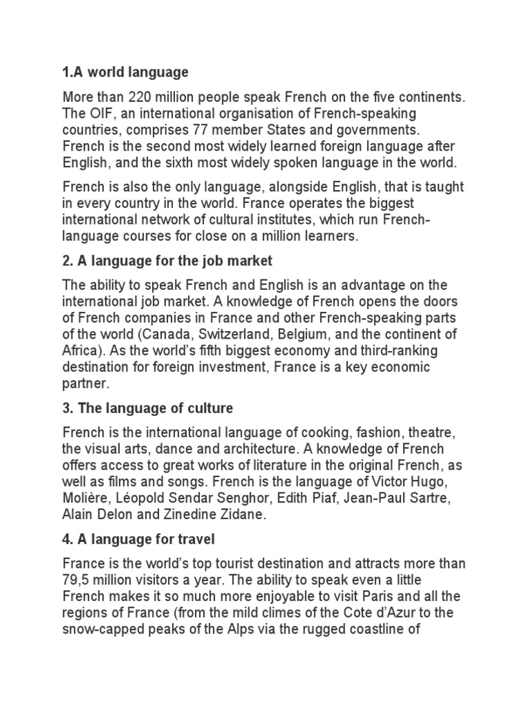 French Assignment | Download Free PDF | French Language | France