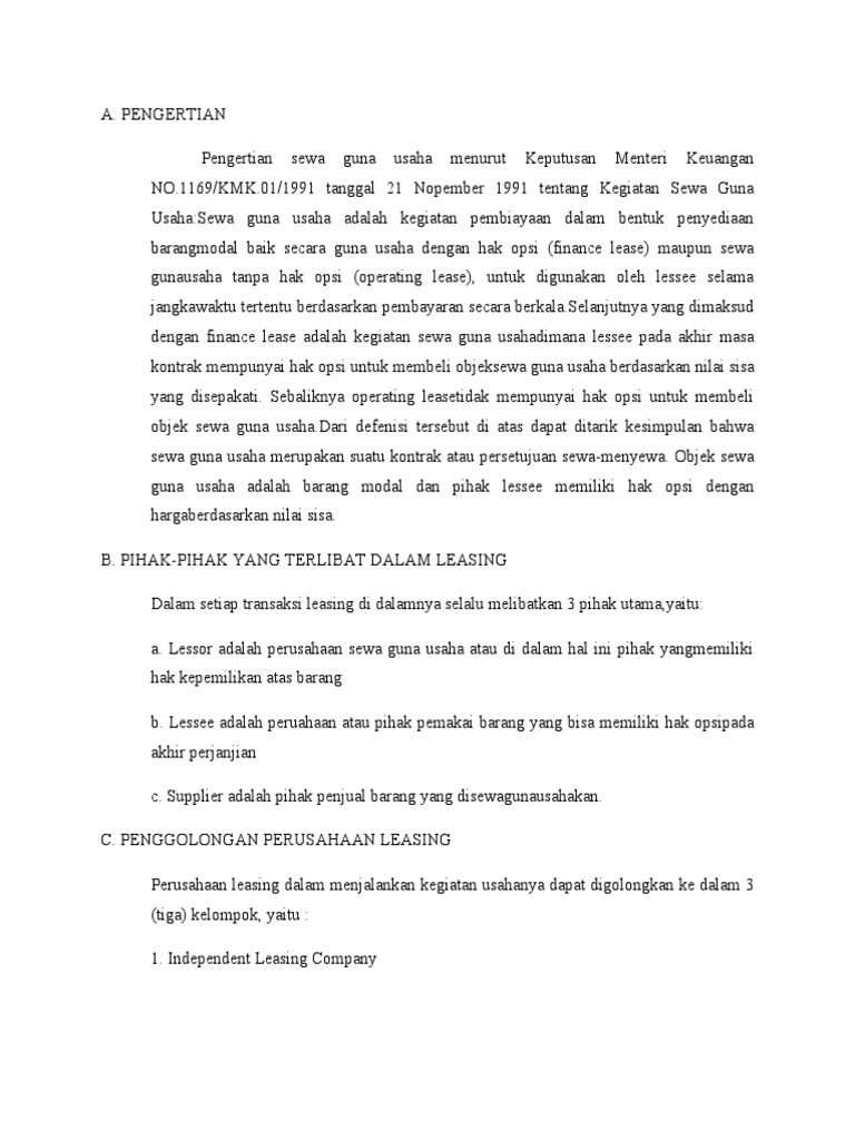 Reni Silvia Tugas 6 Leasing | PDF