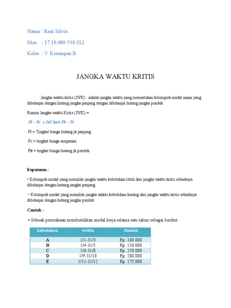 Tugas JWK RENI | PDF