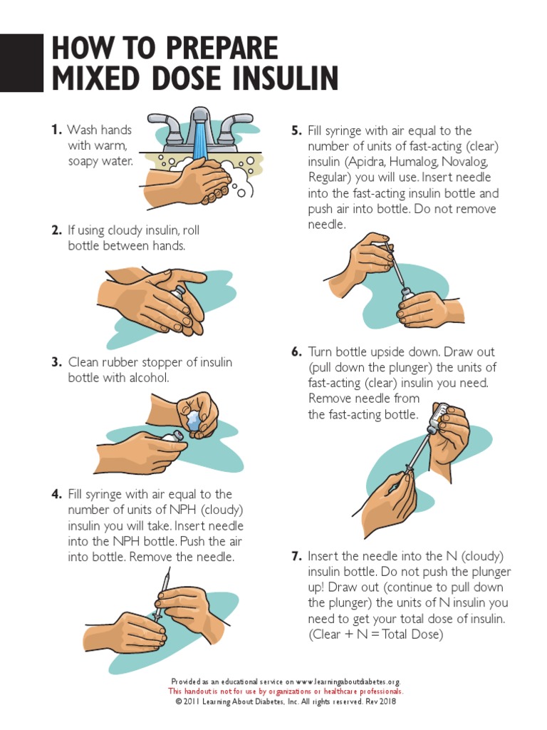 Mixed Dose Insulin: How To Prepare | PDF