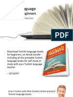 A1 Turkish Language Learning Resources | PDF
